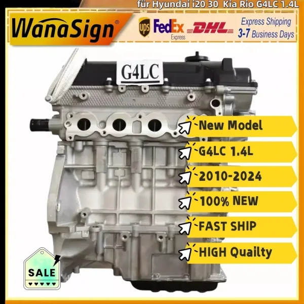 Long Block engine Assembly For Hyundai G4LC 1.4L | Wanasign